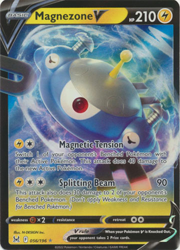 Pokemon Card - S&S: Lost Origin 056/196 - MAGNEZONE V (holo-foil ...
