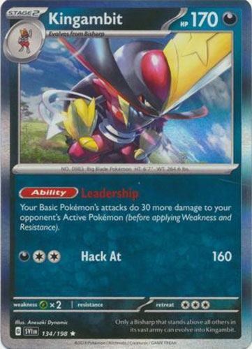 Pokemon Card - Scarlet & Violet 134/198 - KINGAMBIT (holo-foil ...