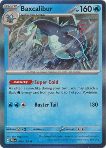 Pokemon Card - S&V: Paldea Evolved 060/193 - BAXCALIBUR (holo-foil ...