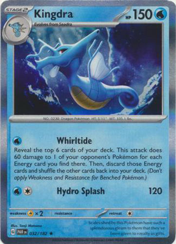 Pokemon Card - S&V: Paradox Rift 032/182 - KINGDRA (holo-foil ...