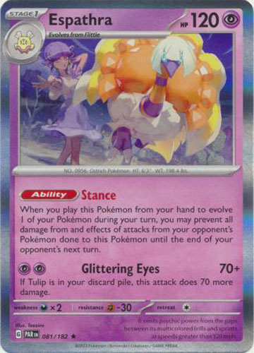 Pokemon Card - S&V: Paradox Rift 081/182 - ESPATHRA (holo-foil ...