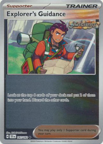Pokemon Card - S&V: Temporal Forces 147/162 - EXPLORER'S GUIDANCE ...