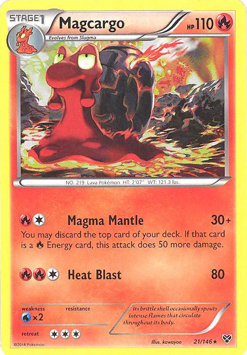 Pokemon Card - XY 21/146 - MAGCARGO (rare): BBToyStore.com - Toys ...