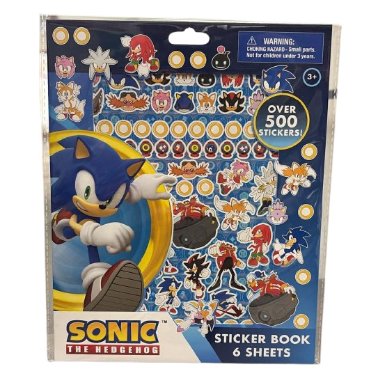 Innovative Designs - SONIC THE HEDGEHOG - STICKER BOOK (6 Sheets - Over ...