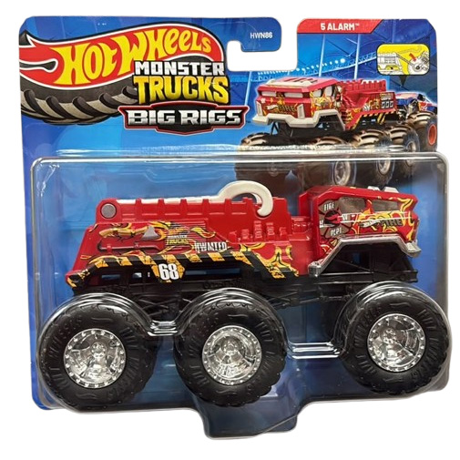 Mattel - Hot Wheels Monster Trucks Big Rigs Vehicle - 5 ALARM [HWN94 ...