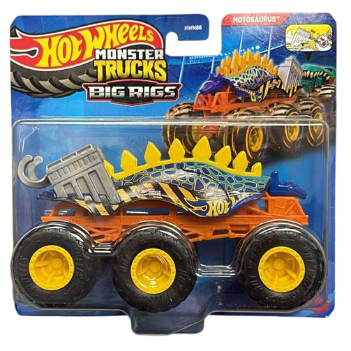 Mattel - Hot Wheels Monster Trucks Big Rigs Vehicle - MOTOSAURUS [JCH43 ...