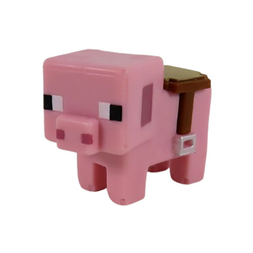 Mattel - Minecraft TNT Series 25 Mini Figure - PIG with Saddle (1 inch ...