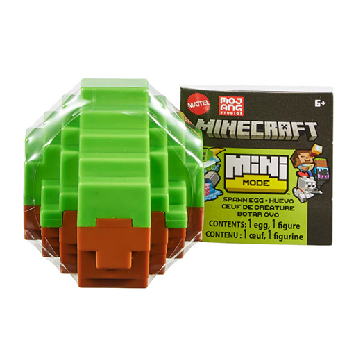 Mattel - Minecraft Mini Mode - SPAWN EGG [1 random mini figure inside ...