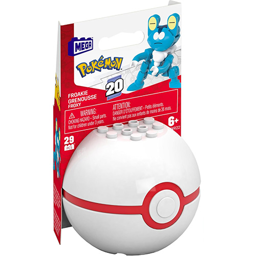 MEGA Pokemon Pokeball Set S20 - FROAKIE in Premier Ball (29 Pieces ...