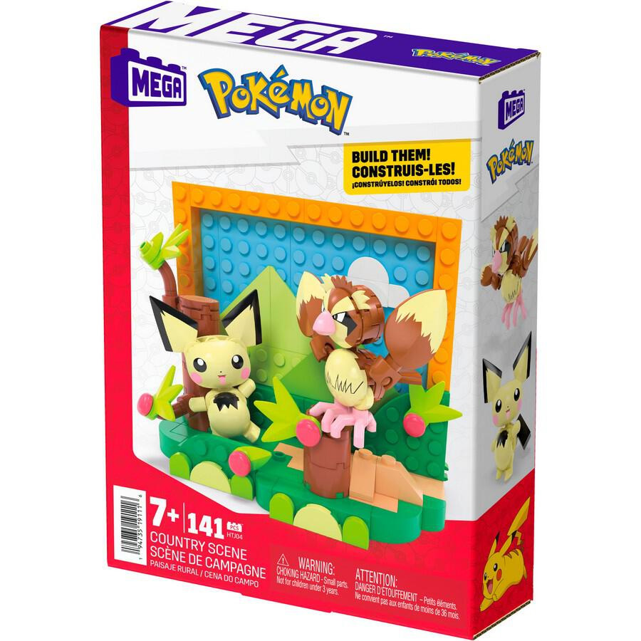 MEGA Pokemon Buildable Figure Set - COUNTRY SCENE (141 Pieces) HTJ04 ...