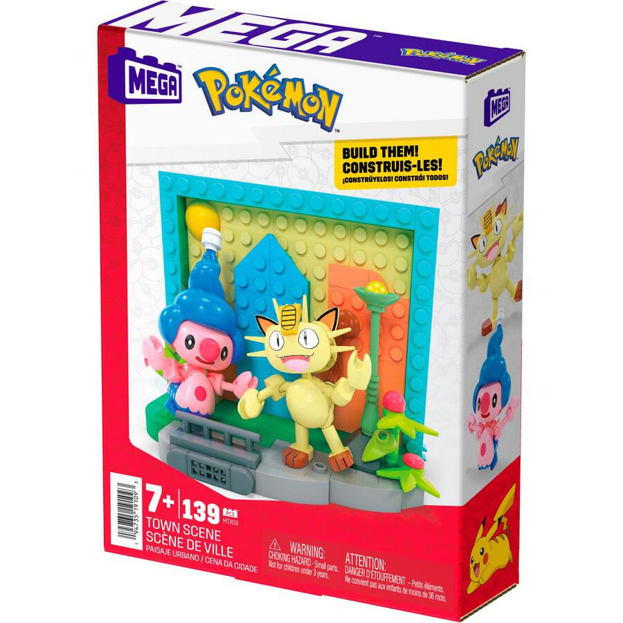 MEGA Pokemon Buildable Figure Set - TOWN SCENE (139 Pieces) HTJ03 ...