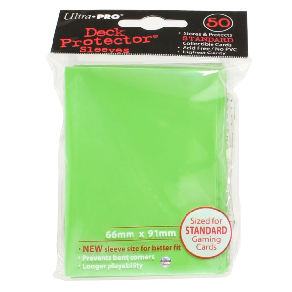 Trading Card Supplies - Ultra Pro DECK PROTECTORS - LIME GREEN (50 pack ...