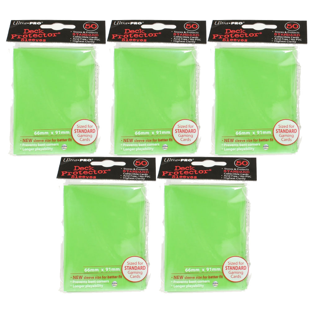 Trading Card Supplies - Ultra Pro DECK PROTECTORS - LIME GREEN (Lot of ...