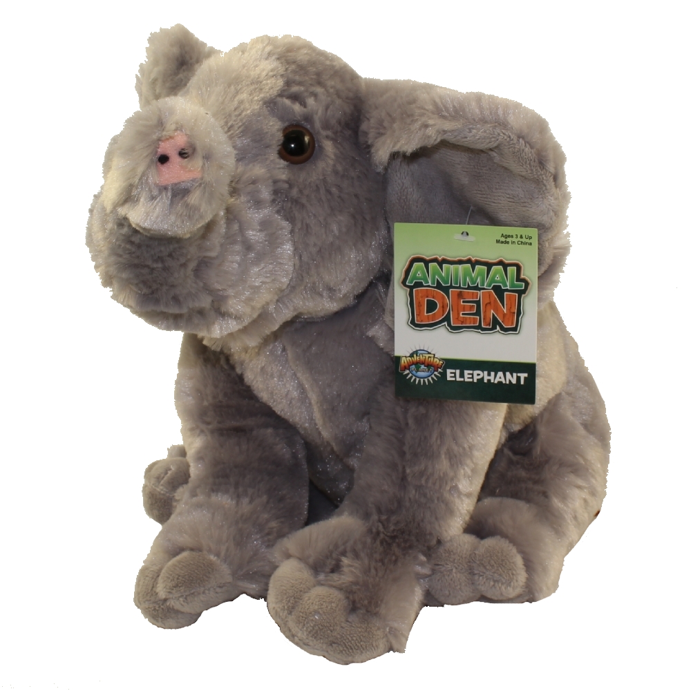 Adventure Planet Plush Animal Den - ELEPHANT (11 inch): BBToyStore.com ...