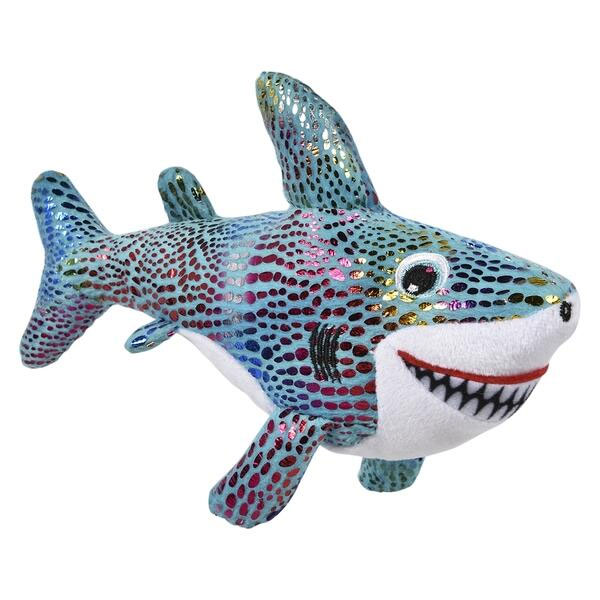Adventure Planet Multicolored Sequin Plush - SHARK (Blue)(8 inch ...