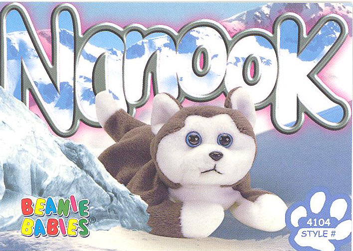 TY Beanie Babies BBOC Card - Series 3 Common - NANOOK the Husky ...