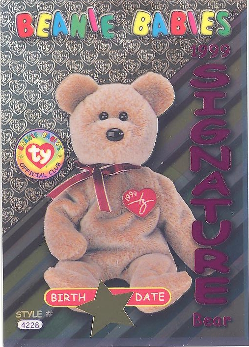 TY Beanie Babies BBOC Card - Series 3 Birthday (MAGENTA) - 1999 ...