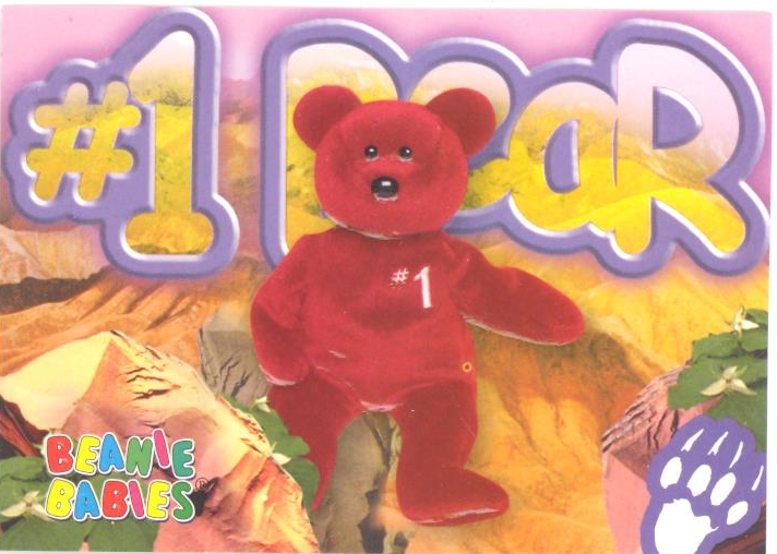 TY Beanie Babies BBOC Card - Series 4 Common - #1 BEAR: BBToyStore.com ...