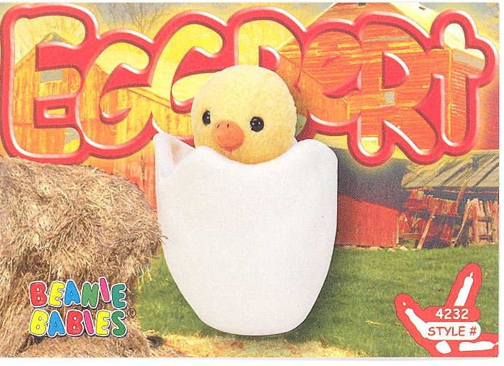 TY Beanie Babies BBOC Card - Series 4 Common - EGGBERT the Baby Chick ...