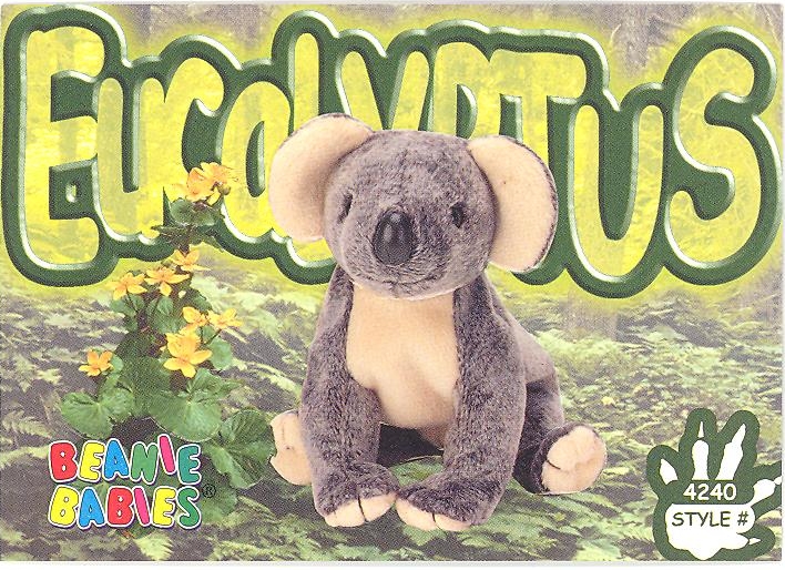 TY Beanie Babies BBOC Card Series 4 Common EUCALYPTUS the Koala BBToyStore Toys Plush Trading Cards Action Figures Games online retail store shop sale