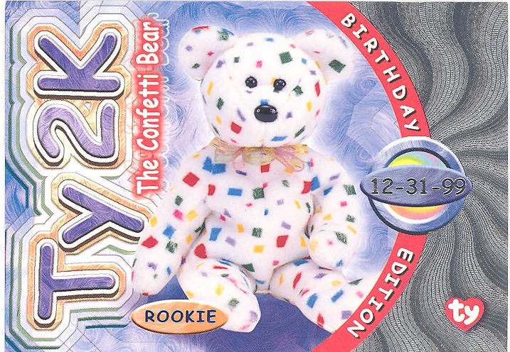 TY Beanie Babies BBOC Card - Series 4 Birthday (SILVER) - TY2K the Bear ...