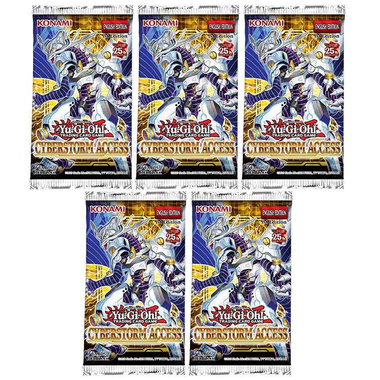 Yu-Gi-Oh Cards - Cyberstorm Access - Booster PACKS (5 Pack Lot): BBToyStore.com - Toys, Plush ...