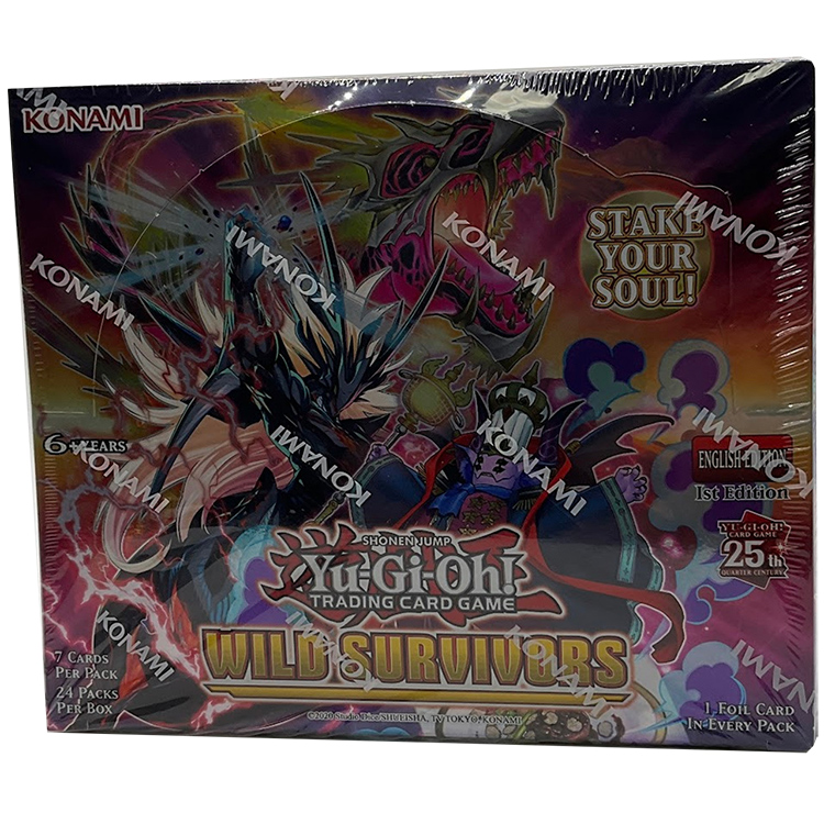 Yu-Gi-Oh Cards - Wild Survivors - Booster BOX (24 Packs): BBToyStore.com - Toys, Plush, Trading ...