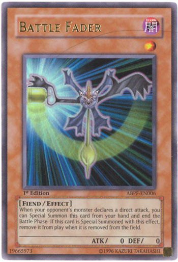 Yu-Gi-Oh Card - ABPF-EN006 - BATTLE FADER (ultra rare holo): BBToyStore ...