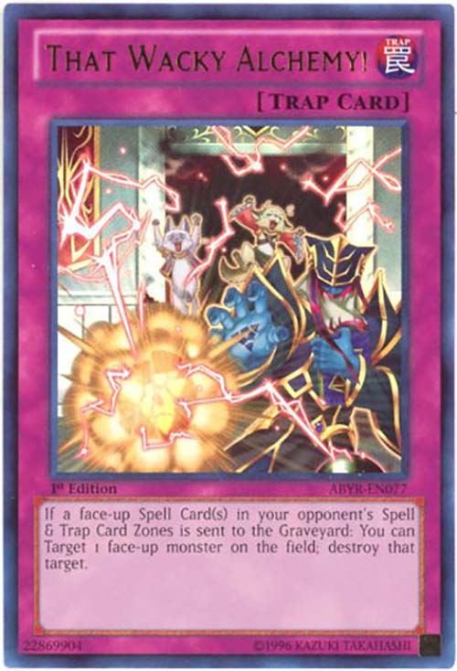 Yu-Gi-Oh Card - ABYR-EN077 - THAT WACKY ALCHEMY! (ultra rare holo ...