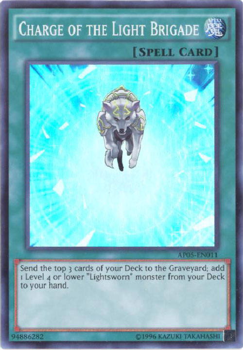 Yu-Gi-Oh Card - AP05-EN011 - CHARGE OF THE LIGHT BRIGADE (super rare ...