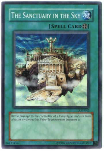 Yu-Gi-Oh Card - AST-042 - THE SANCTUARY IN THE SKY (super rare holo ...