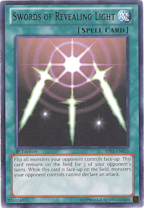 Yu-Gi-Oh Card - BP01-EN033 - SWORDS OF REVEALING LIGHT (rare): BBToyStore.com - Toys, Plush ...
