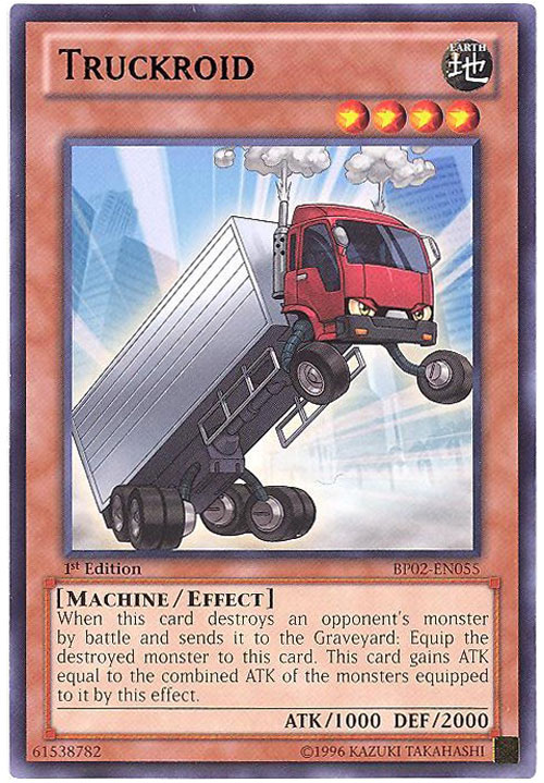 Yu-Gi-Oh Card - BP02-EN055 - TRUCKROID (rare): BBToyStore.com - Toys ...