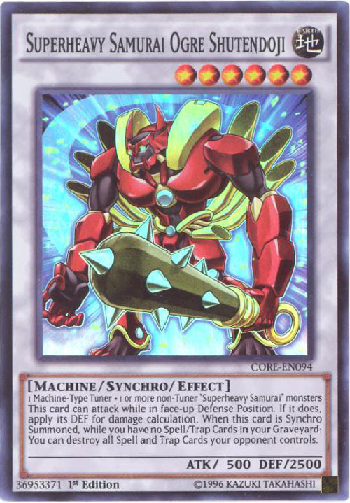 Yu-Gi-Oh Card - CORE-EN094 - SUPERHEAVY SAMURAI OGRE SHUTENDOJI (super rare holo): BBToyStore ...