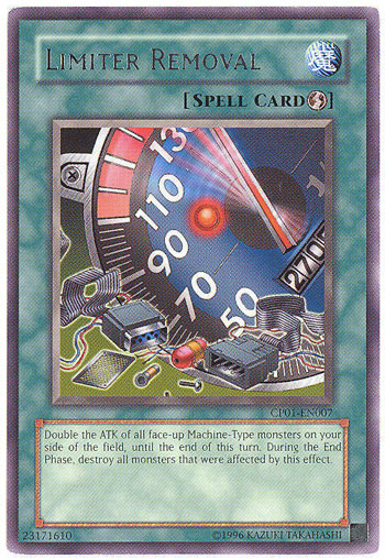 Yu-Gi-Oh Card - CP01-EN007 - LIMITER REMOVAL (rare): BBToyStore.com ...