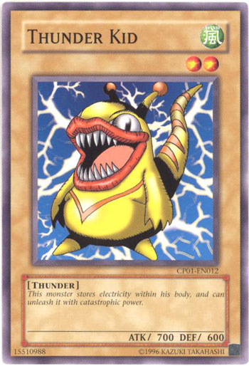 Yu-Gi-Oh Card - CP01-EN012 - THUNDER KID (common): BBToyStore.com - Toys, Plush, Trading Cards ...