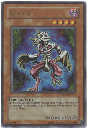 Yu-Gi-Oh Card - CP04-EN001 - GERNIA (ultra rare holo): BBToyStore.com ...