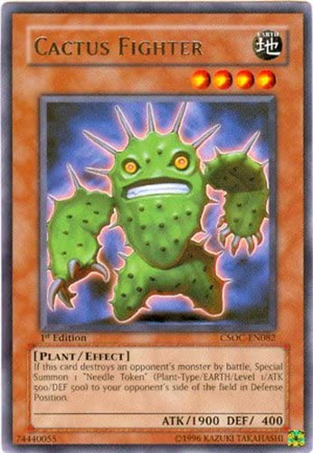 Yu-Gi-Oh Card - CSOC-EN082 - CACTUS FIGHTER (rare): BBToyStore.com ...