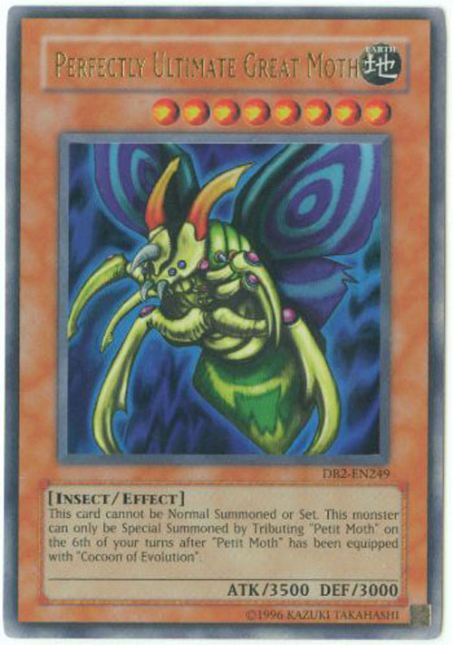 Yu-Gi-Oh Card - DB2-EN249 - PERFECTLY ULTIMATE GREAT MOTH (ultra rare ...