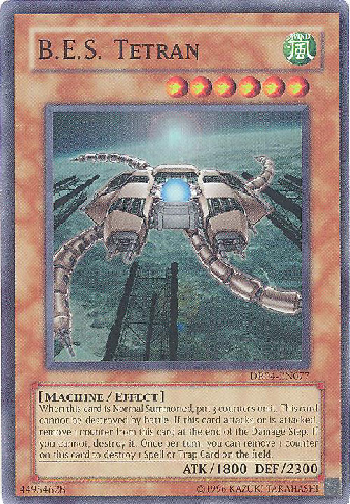 Yu-Gi-Oh Card - DR04-EN077 - B.E.S. TETRAN (super rare holo): BBToyStore.com - Toys, Plush ...