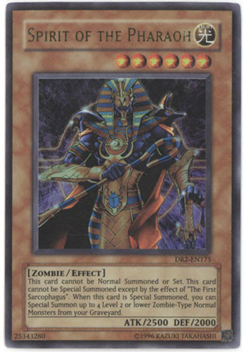 Yu-Gi-Oh Card - DR2-EN175 - SPIRIT OF THE PHARAOH (ultra rare holo ...