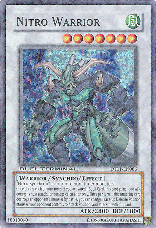 Yu-Gi-Oh Card - DT01-EN086 - NITRO WARRIOR (duel terminal super parallel rare): BBToyStore.com ...