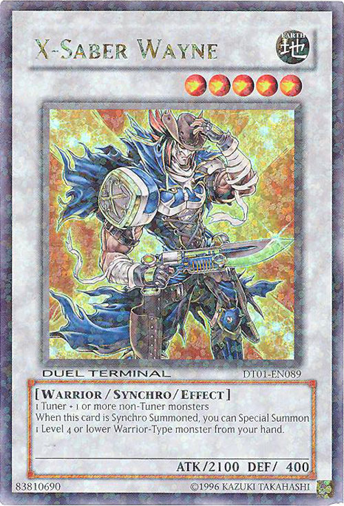 Yu-Gi-Oh Card - DT01-EN089 - X-SABER WAYNE (duel terminal ultra parallel rare): BBToyStore.com ...