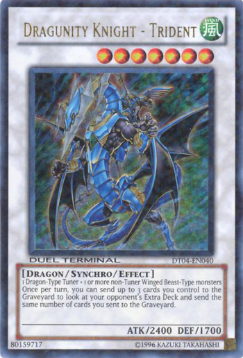 Yu-Gi-Oh Card - DT04-EN040 - DRAGUNITY KNIGHT - TRIDENT (duel terminal ultra parallel rare ...