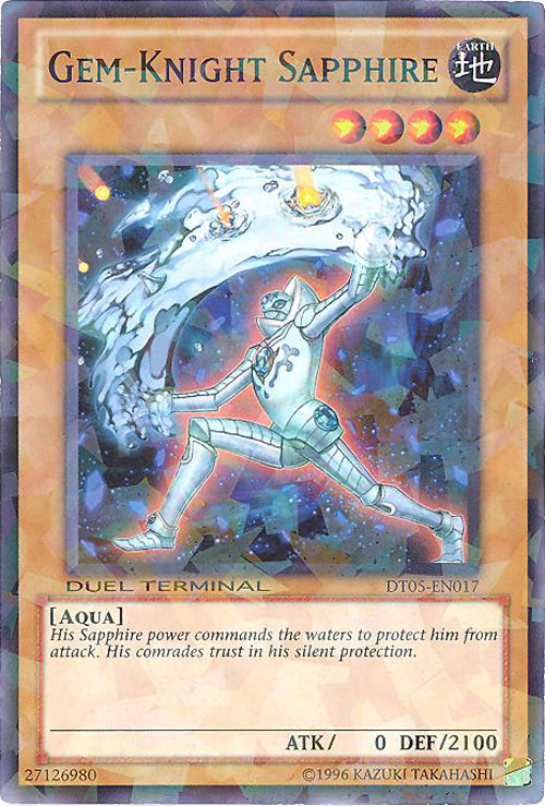 Yu-Gi-Oh Card - DT05-EN017 - GEM-KNIGHT SAPPHIRE (duel terminal normal parallel rare ...
