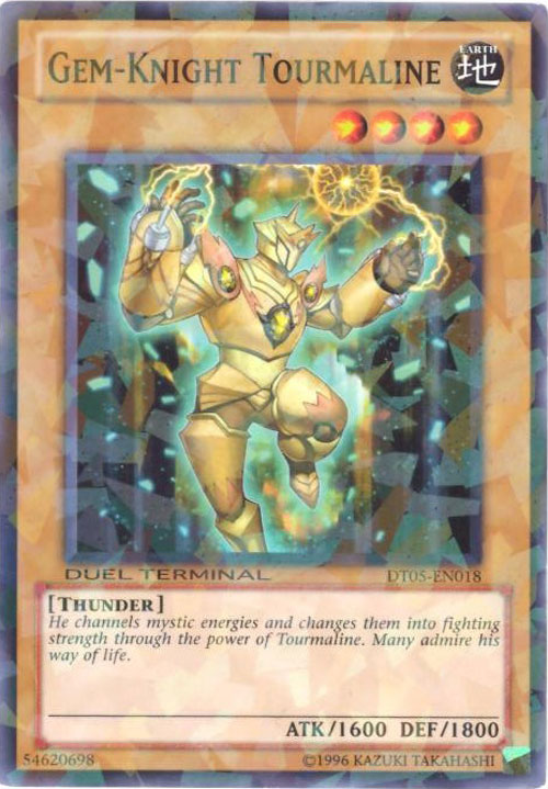 Yu-Gi-Oh Card - DT05-EN018 - GEM-KNIGHT TOURMALINE (duel terminal normal parallel rare ...