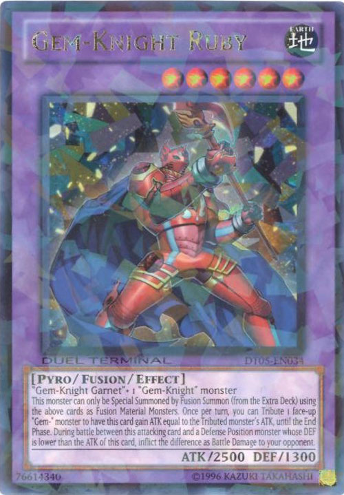 Yu-Gi-Oh Card - DT05-EN034 - GEM-KNIGHT RUBY (duel terminal ultra parallel rare): BBToyStore.com ...