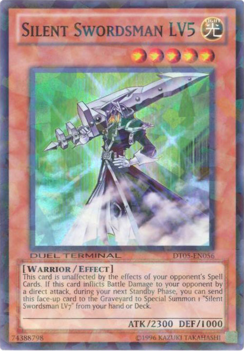 Yu-Gi-Oh Card - DT05-EN056 - SILENT SWORDSMAN LV5 (duel terminal super parallel rare ...