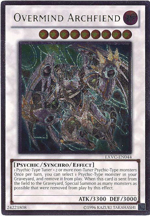 Yu-Gi-Oh Card - EXVC-EN044 - OVERMIND ARCHFIEND (ultimate rare holo ...