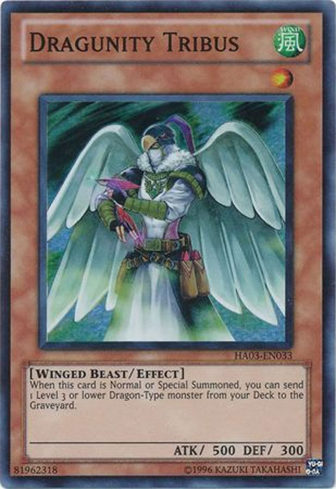 Yu-Gi-Oh Card - HA03-EN033 - DRAGUNITY TRIBUS (super rare holo): BBToyStore.com - Toys, Plush ...
